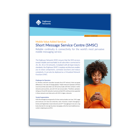 Short Message Service Centre (SMSC) Product Overview - Enghouse Networks
