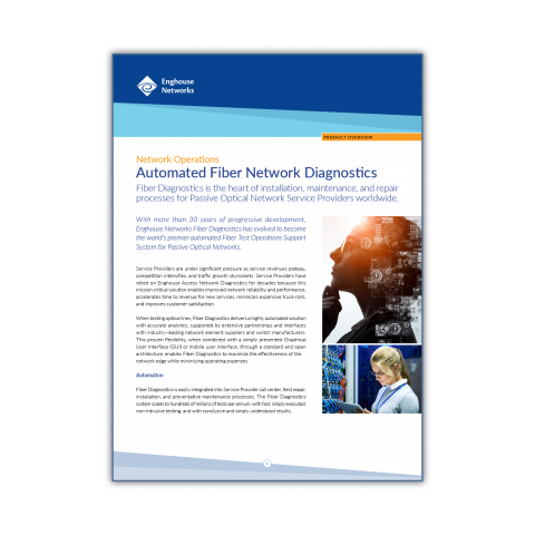 Automated Fibre Network Diagnostics Product Overview - Enghouse Networks